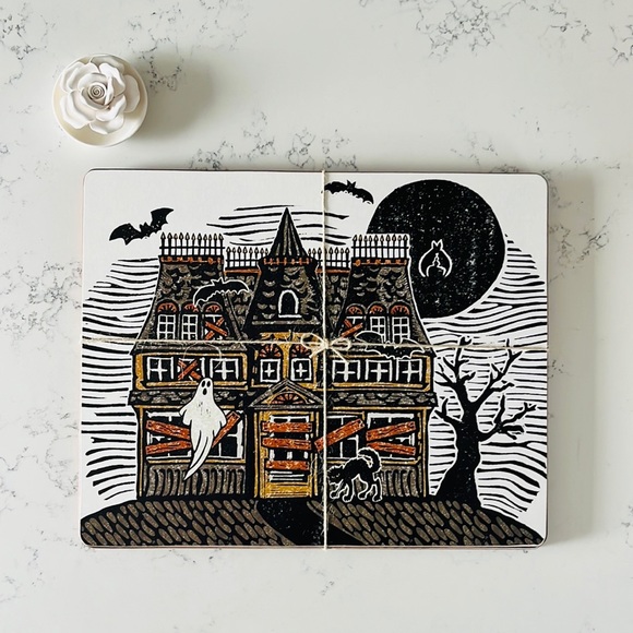 Pottery Barn | Dining | Pottery Barn Haunted House Cork Placemats ...